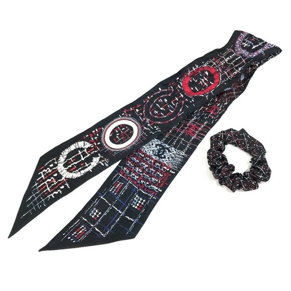 CHANEL | Accessories | Chanel Cc Mark Scarf 2piece Ribbon 22khair ...